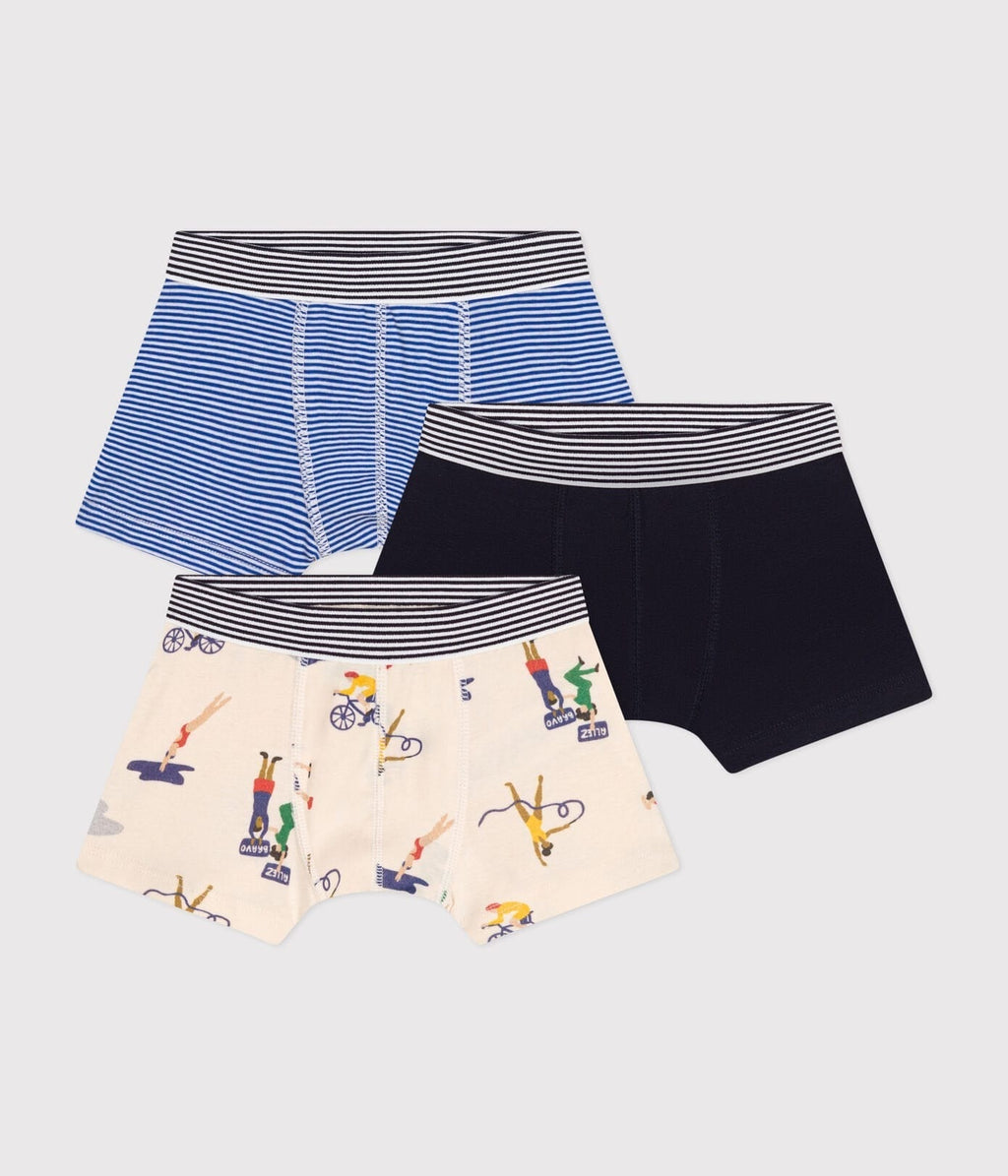 Boys' Cotton Boxers - 3-Pack – Petit Bateau