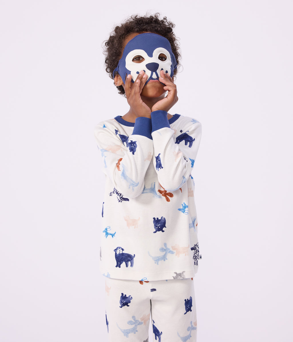 Children's Dog Print Cotton Fancy Dress Pyjamas – Petit Bateau
